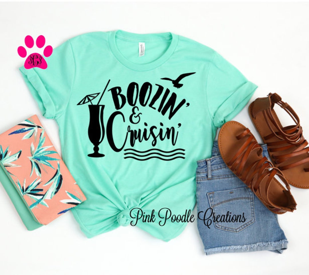 Boozin' Cruisin' Unisex Cotton Cruise Vacation Shirt - Etsy