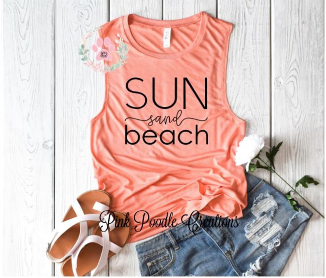 Sun Sand Beach, Beach Tank, Beach Tank Top, Vacay Tank, Beach Tanks ...