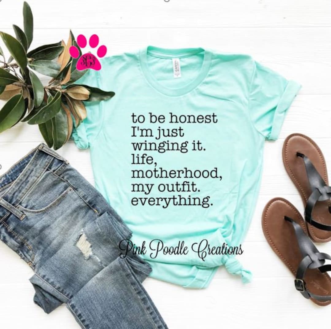 Mother Shirt, Mom Shirt, Winging It, Motherhood, Mom Life, Mom Gifts ...