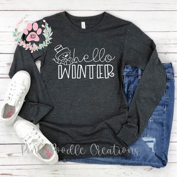 Winter Tshirt - Etsy
