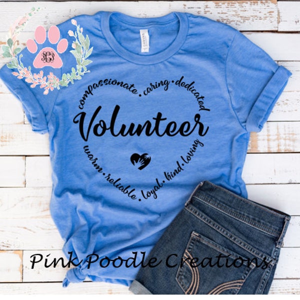 Volunteer Tshirt - Etsy