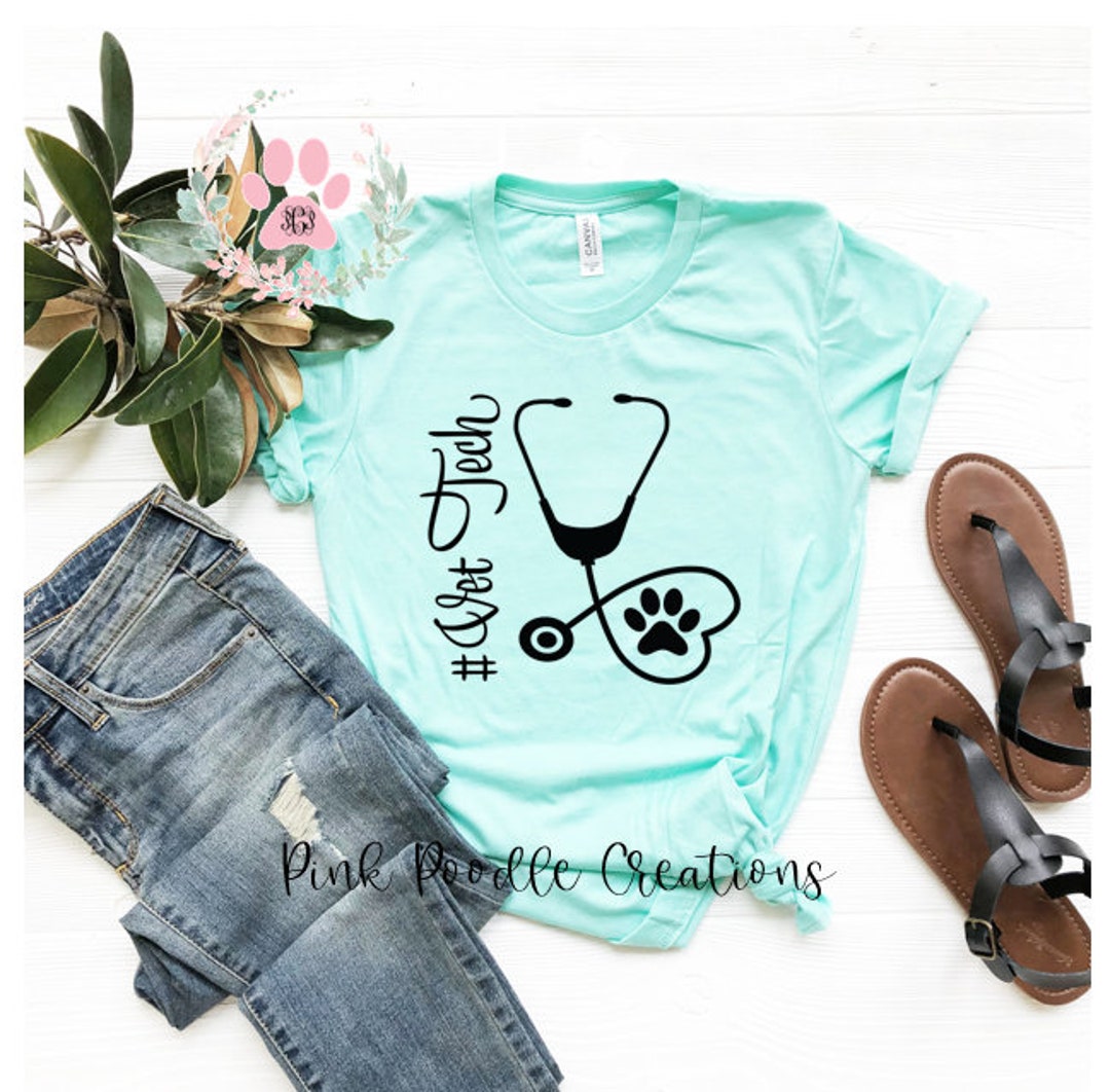 Vet Tech Gift, Vet Tech Week, Vet Tech Week Gift, Vet Tshirts, Vet Tech ...