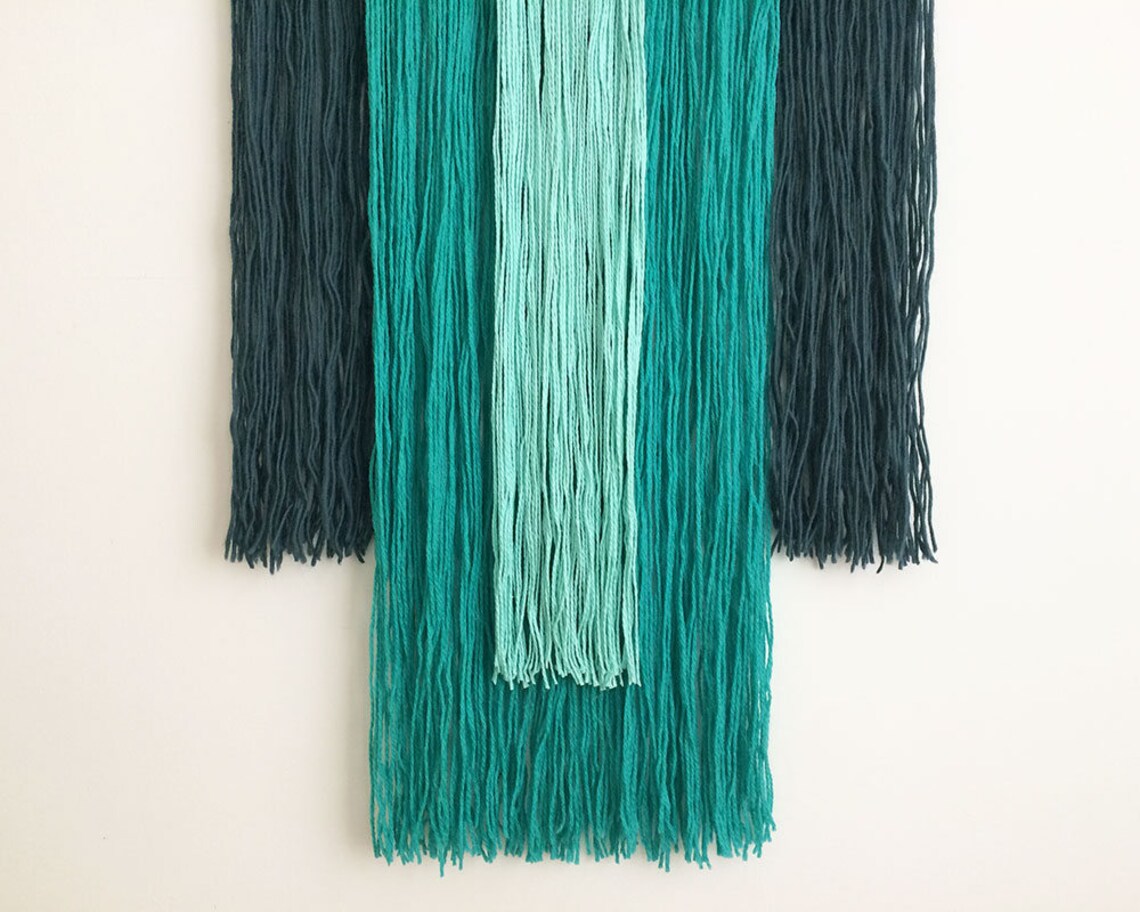 Macrame Wall Hanging With Metal Grid Geometric Tapestry - Etsy