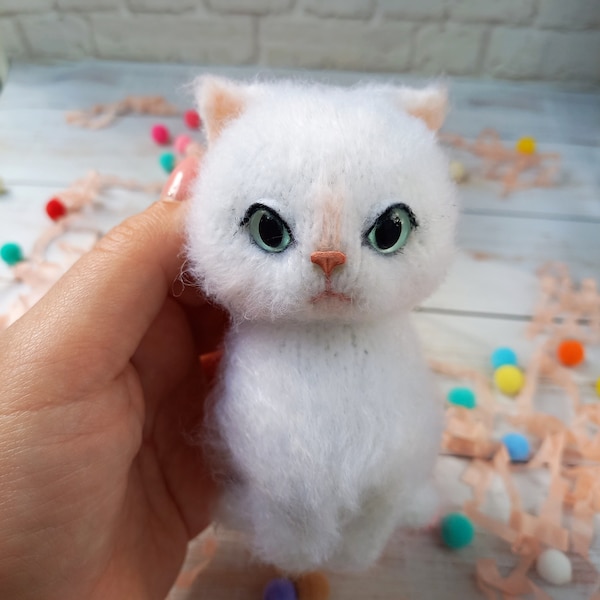 Black Cat With Blue Eyes Stuffed Animal - Etsy