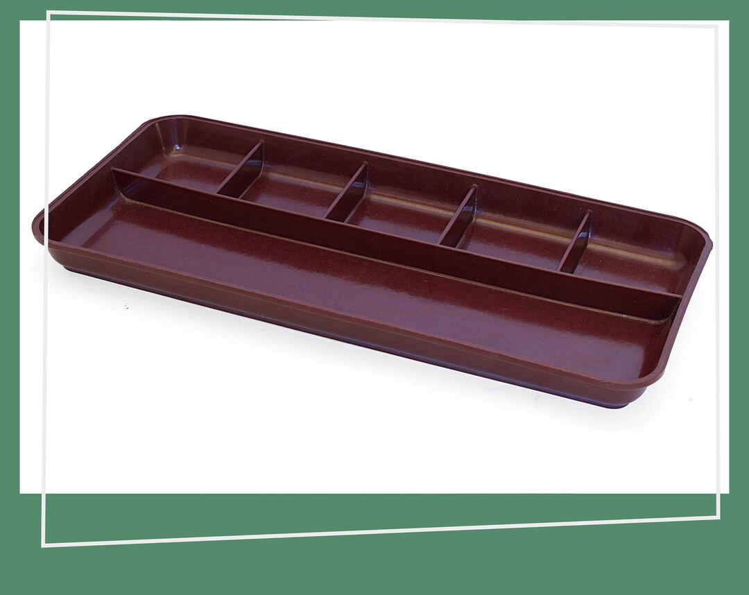 Dutch Bakelite Desk Tray Pen Tray Marbled Reddish Brown 1950s Dorco ...