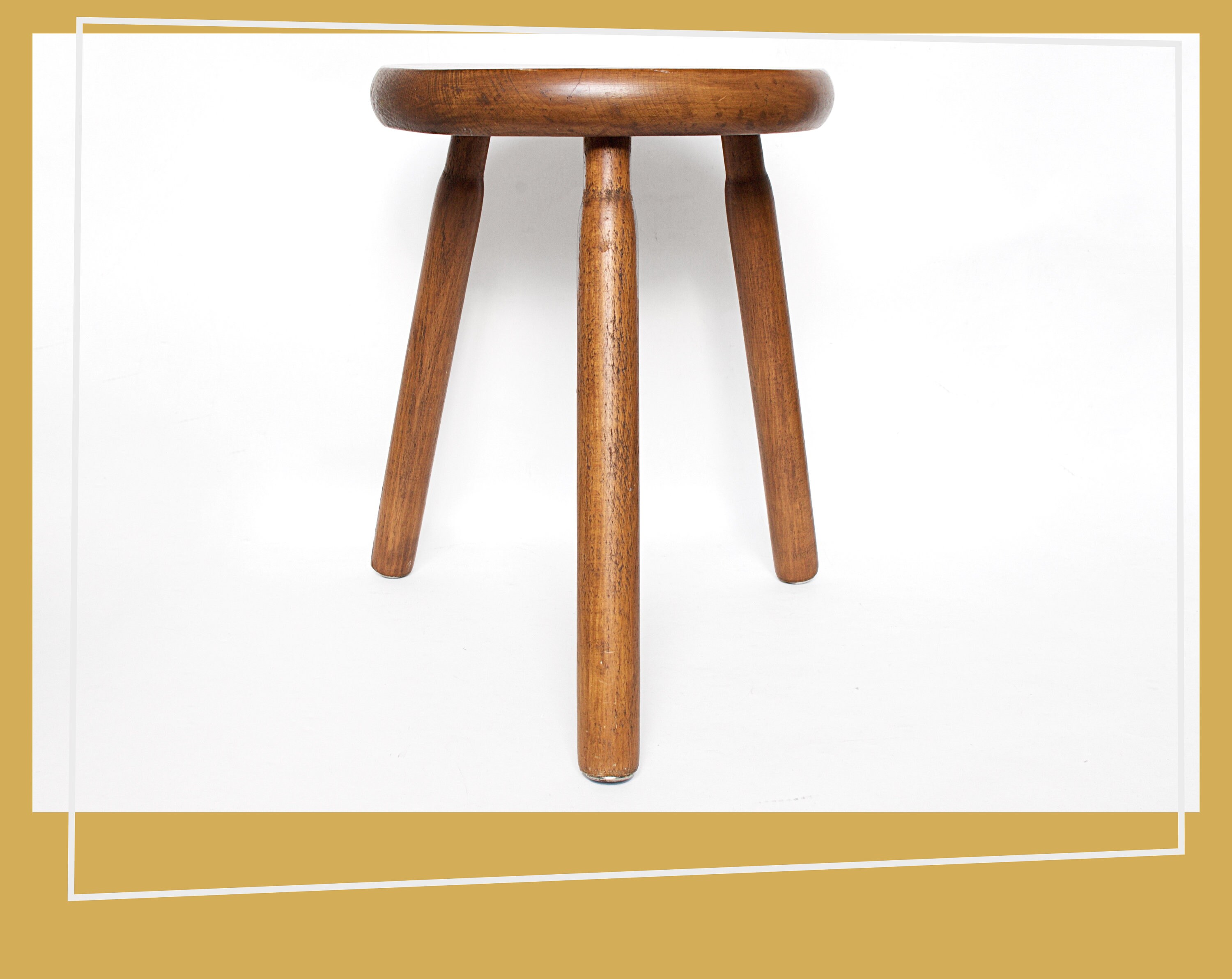 MCM Wooden Milkmaid Stool Low Plant Stand 1950s 1960s - Etsy