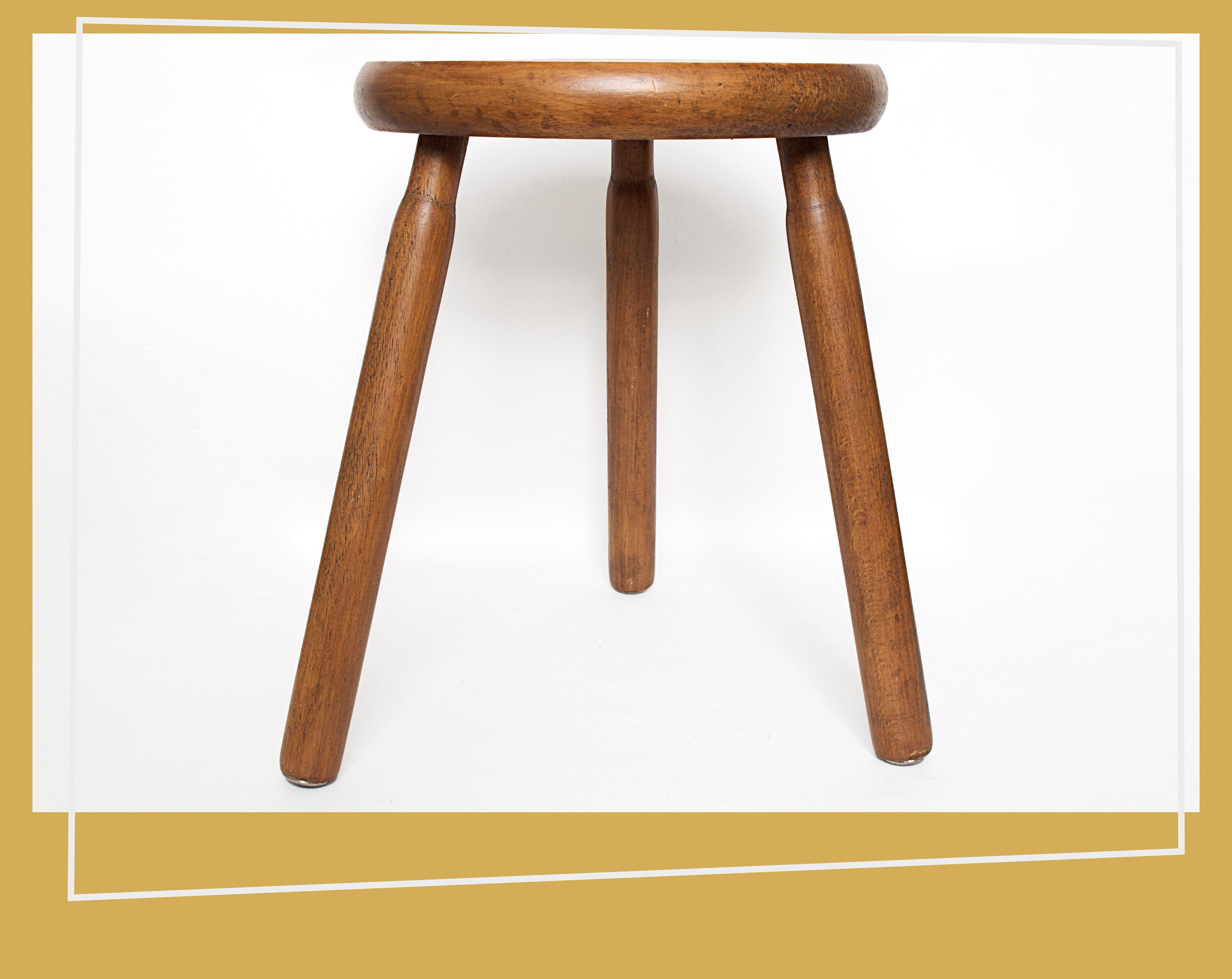 MCM Wooden Milkmaid Stool Low Plant Stand 1950s 1960s - Etsy