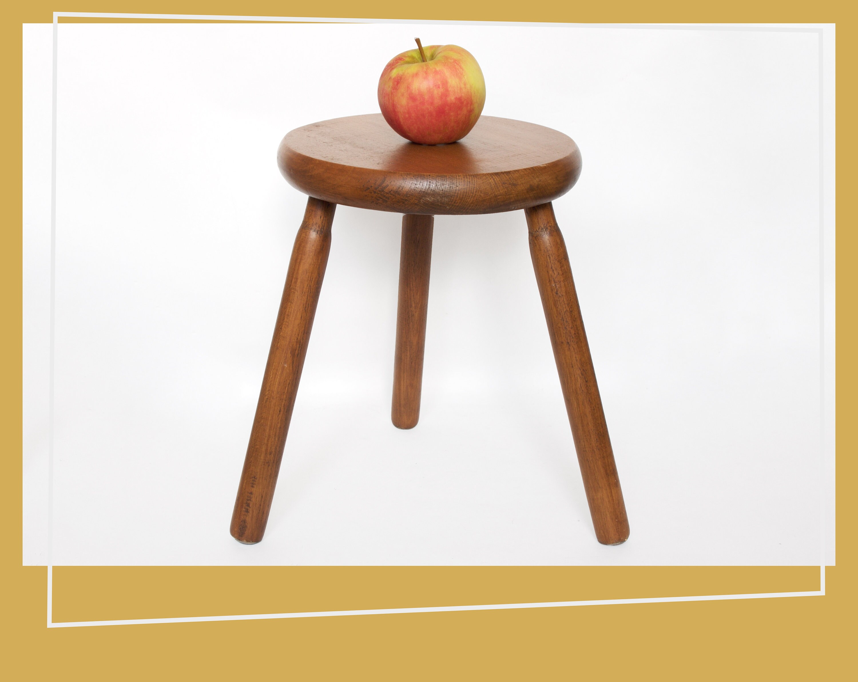 MCM Wooden Milkmaid Stool Low Plant Stand 1950s 1960s - Etsy