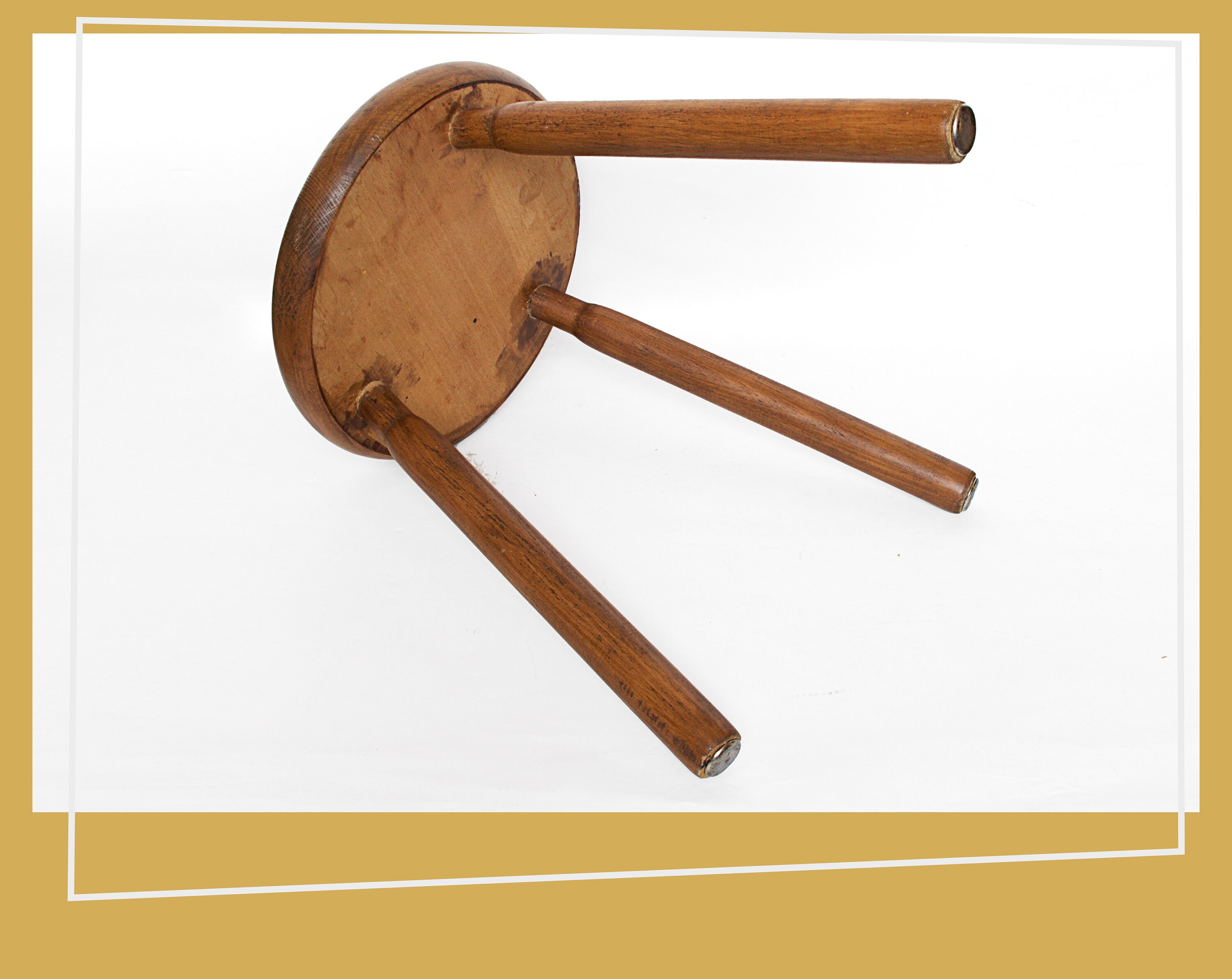 MCM Wooden Milkmaid Stool Low Plant Stand 1950s 1960s - Etsy