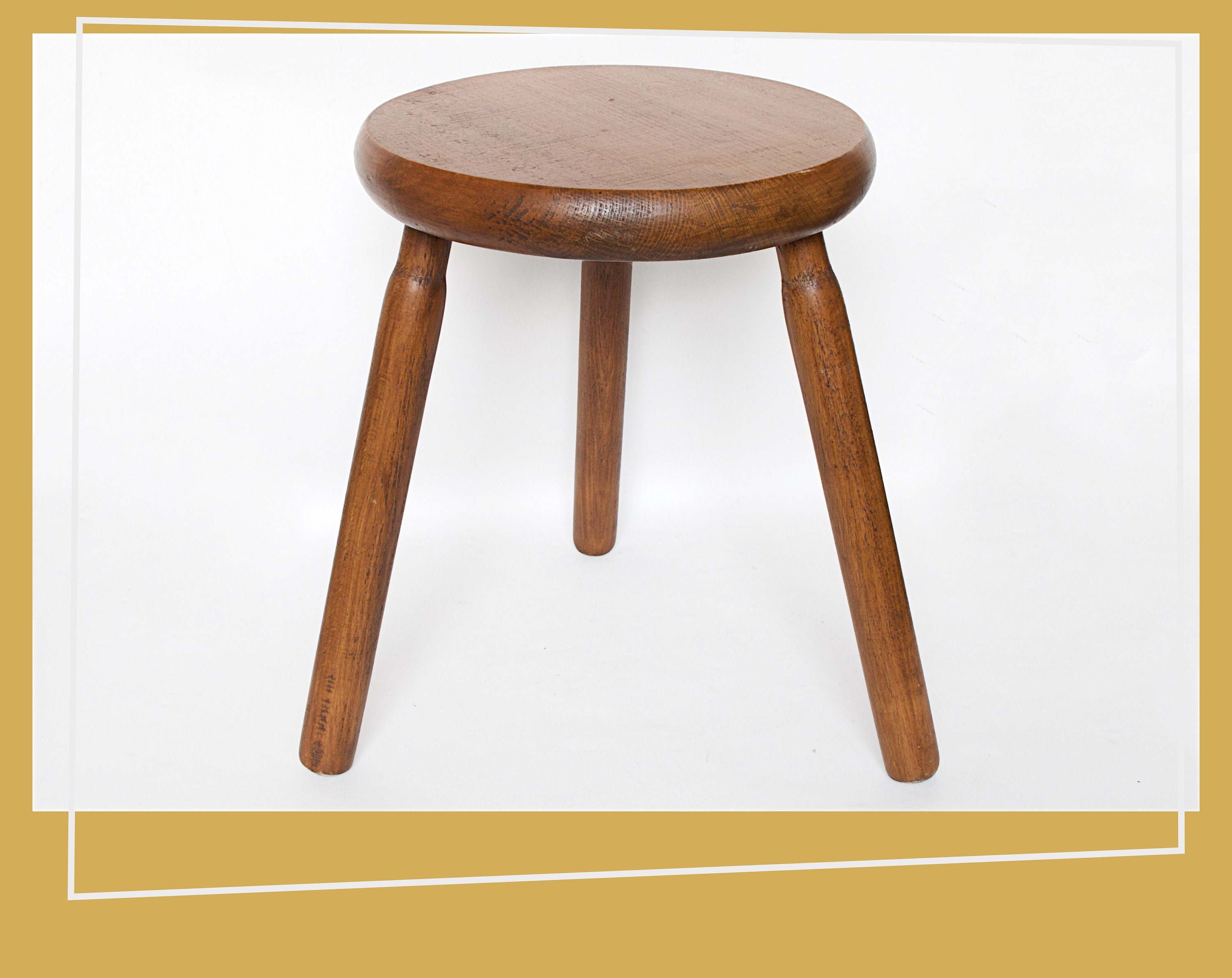 MCM Wooden Milkmaid Stool Low Plant Stand 1950s 1960s - Etsy