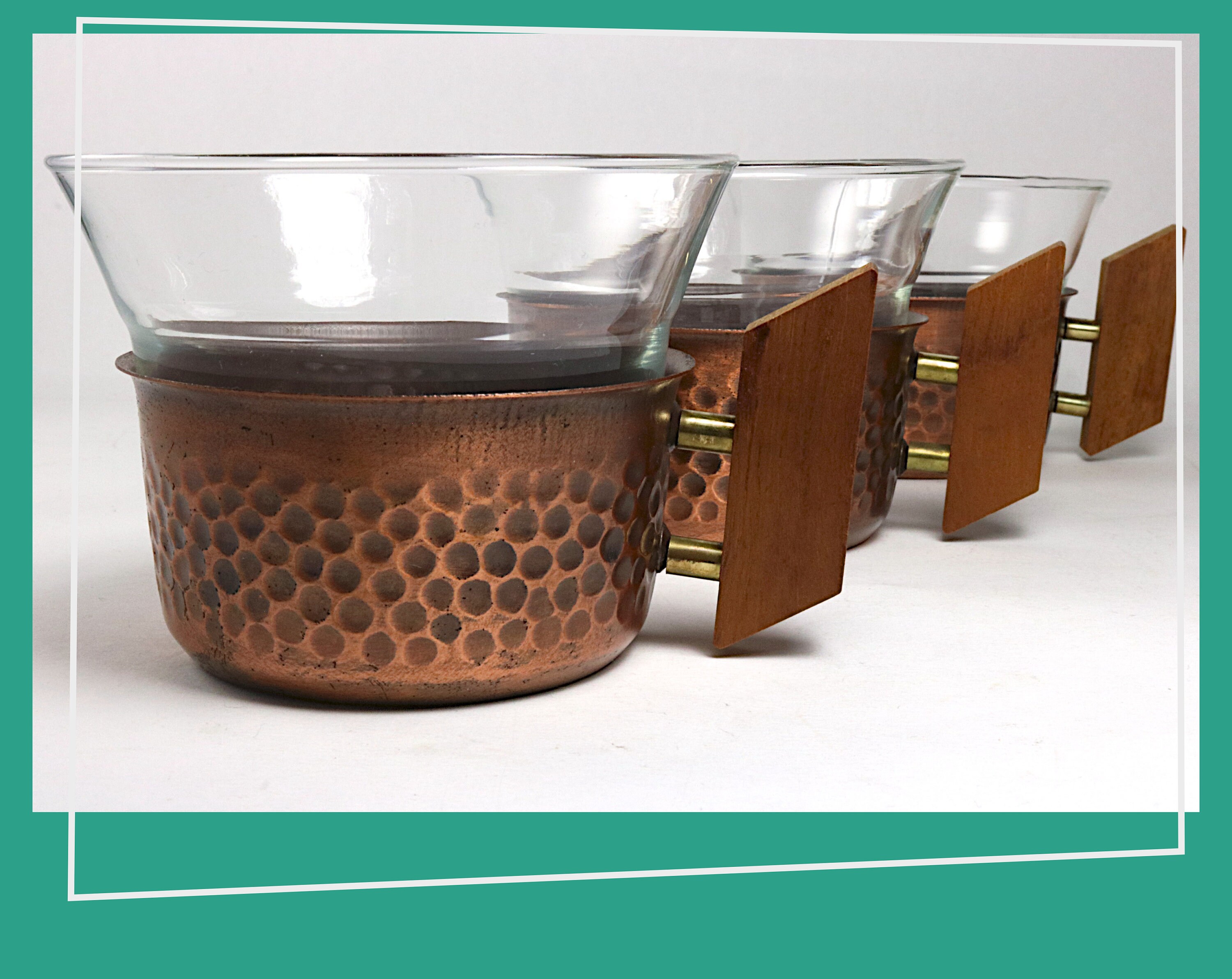 Drink & Barware Schott and Gen Mainz german tea cup set,copper and ...