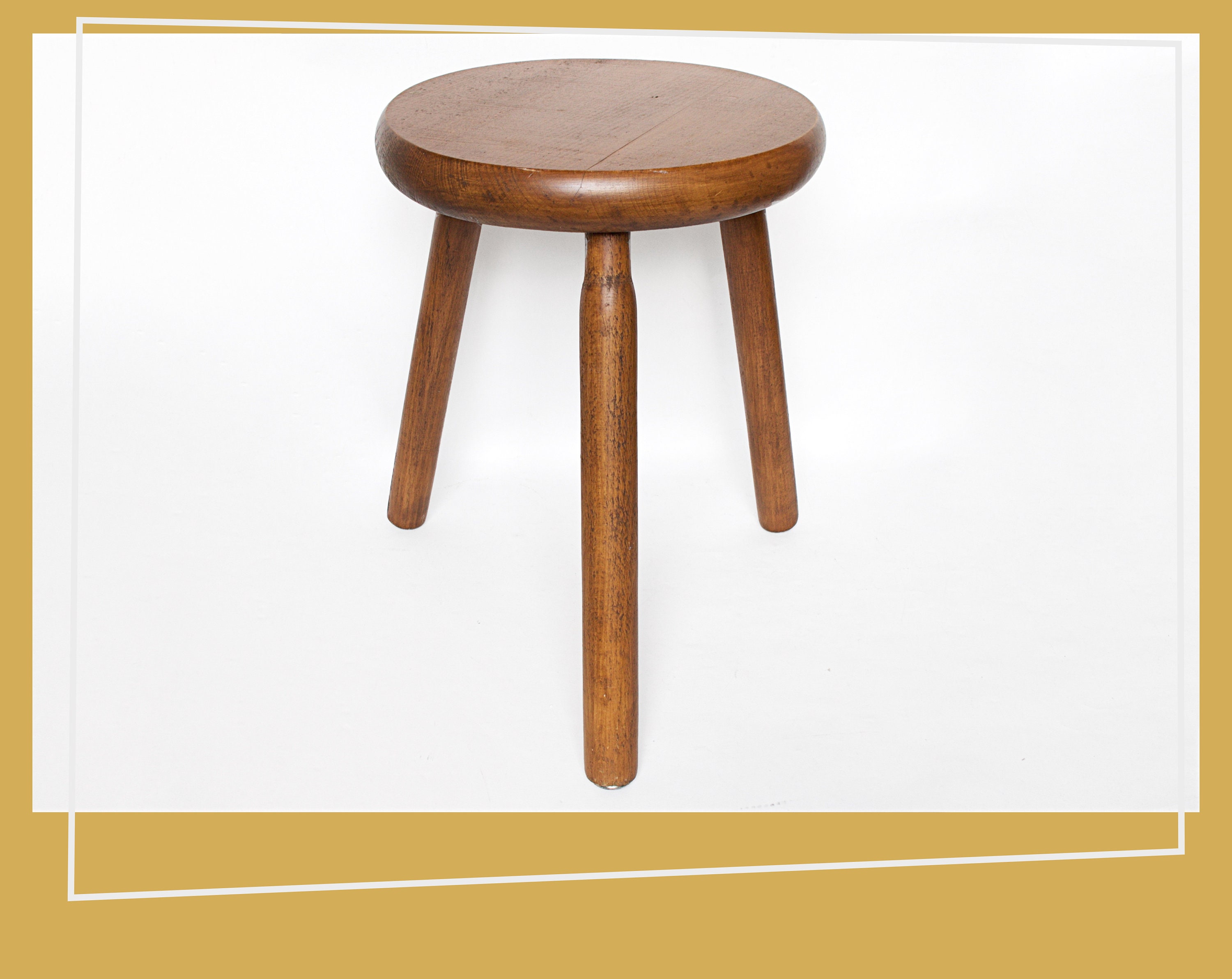 MCM Wooden Milkmaid Stool Low Plant Stand 1950s 1960s - Etsy