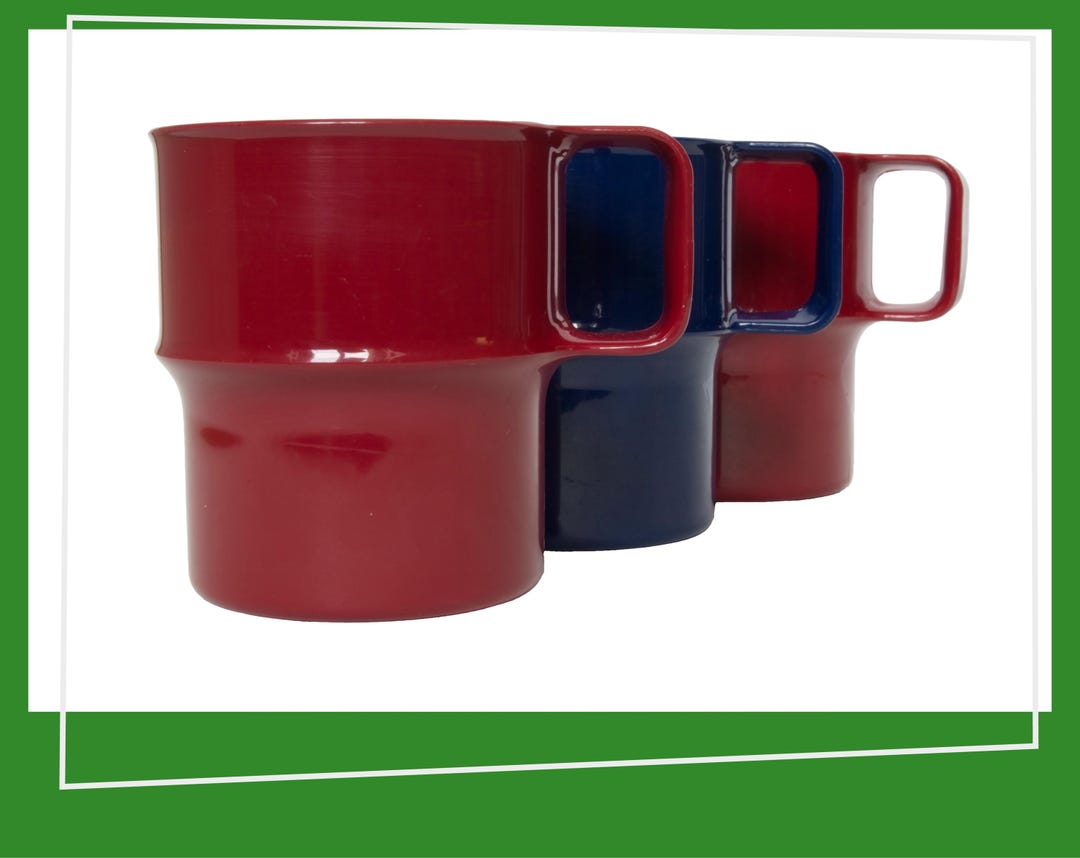 Set of 3 Mepal Rosti Mugs | 1980s | Dinnerware | Melamine | Mod Style ...