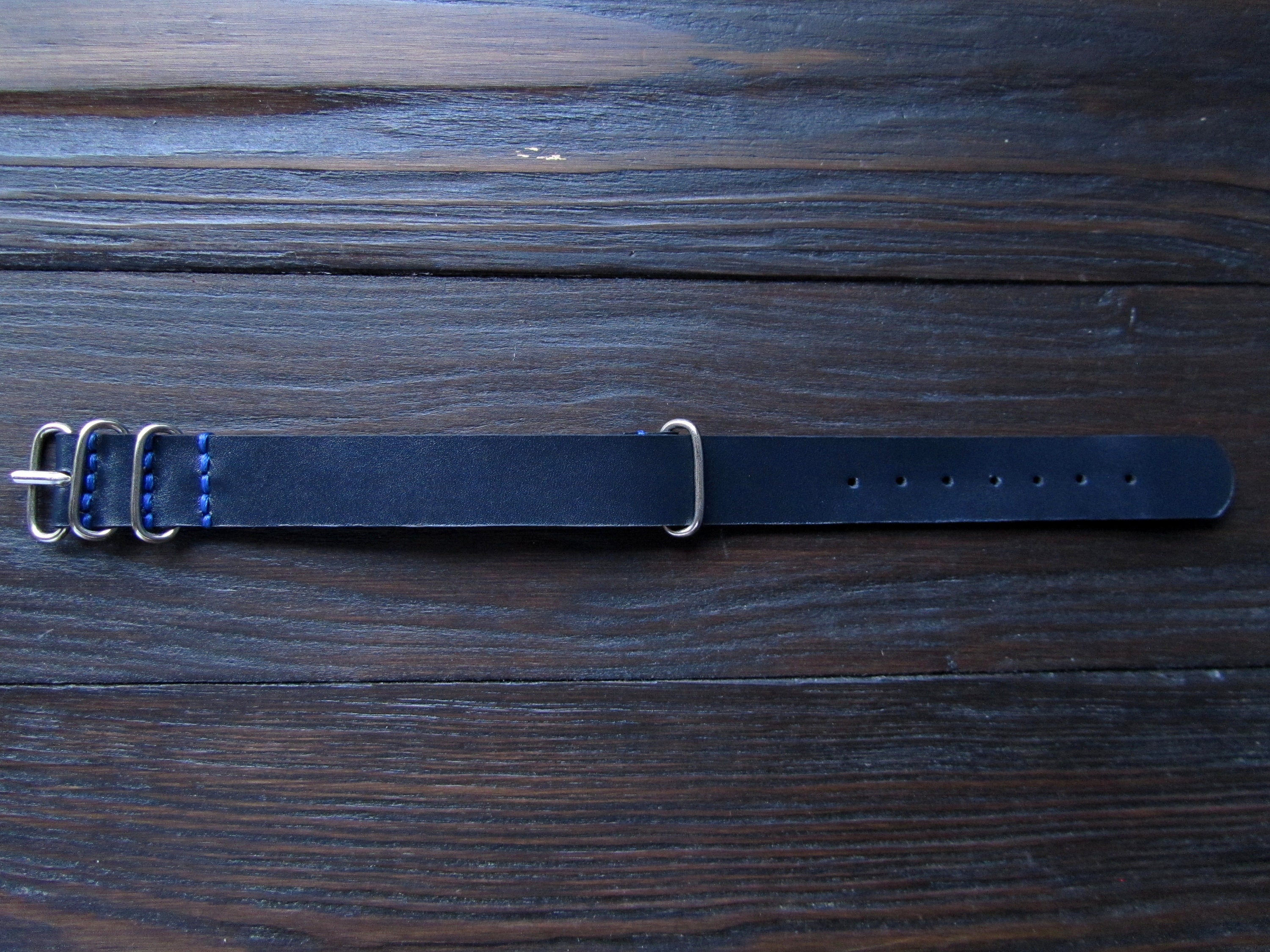 BLUE Night ZULU Strap ZULU Strap Leather Watch Strap - Etsy