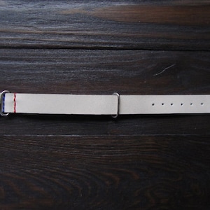 Ivory ZULU Strap Leather Watch Strap Ivory Watch Strap Genuine Leather ...
