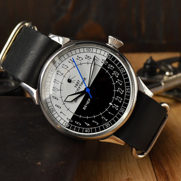 Soviet 24 Hour Watch - Etsy