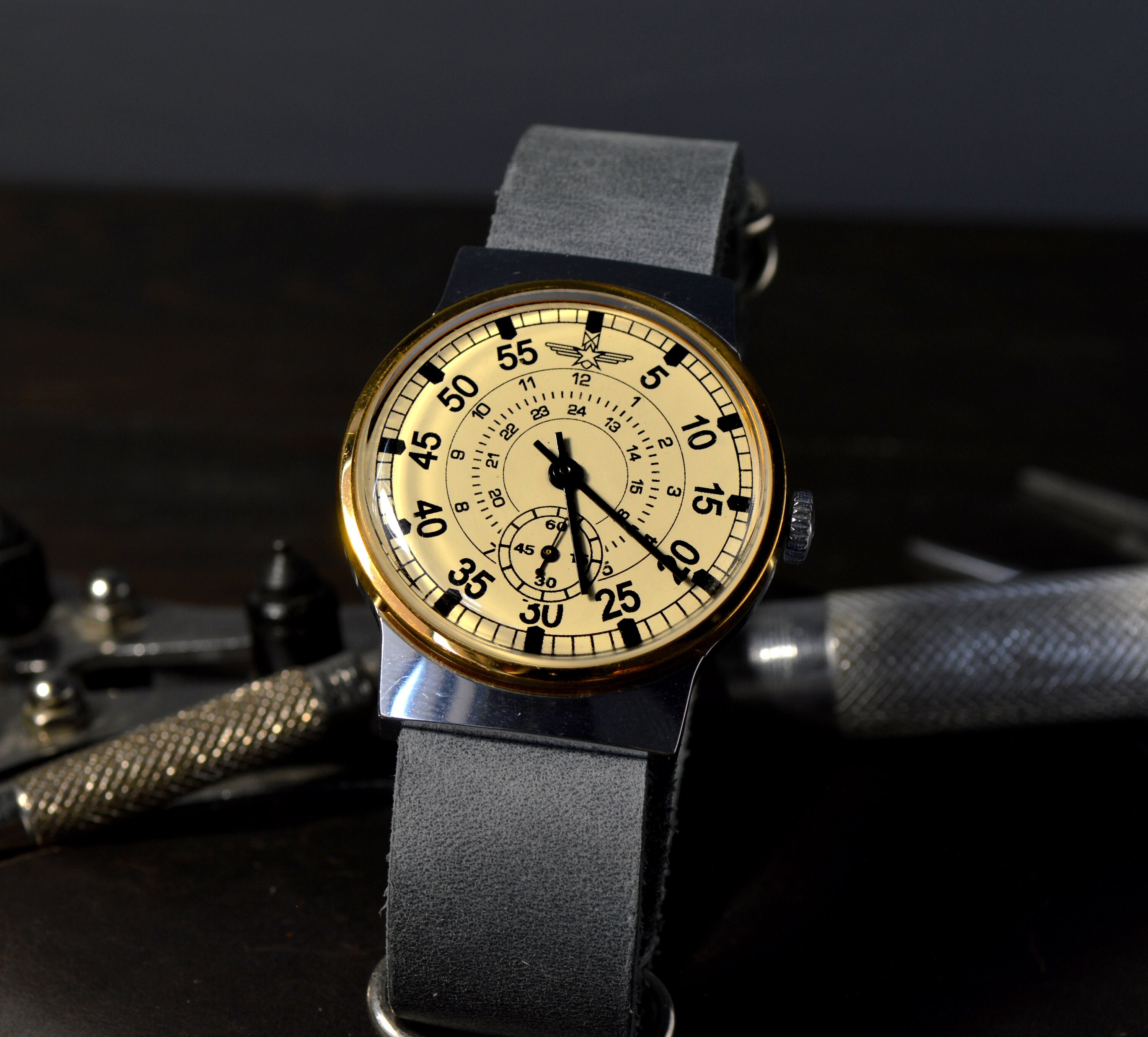 Men's Vintage Watch | Pobeda Watch | Soviet Watch | Gold Plated Watch ...