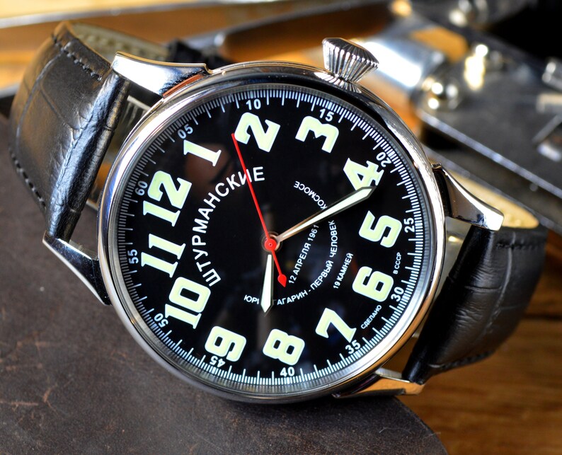 Raketa Watch Shturmanskie Gagarin Rocket Watch Mens - Etsy
