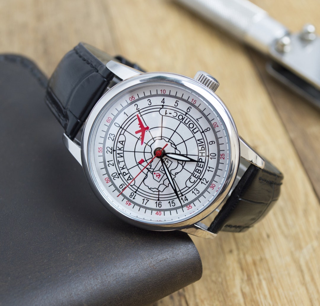 Men's Vintage Watch | Antarctica Watch | Polar Watch | 24 Hours Watch ...