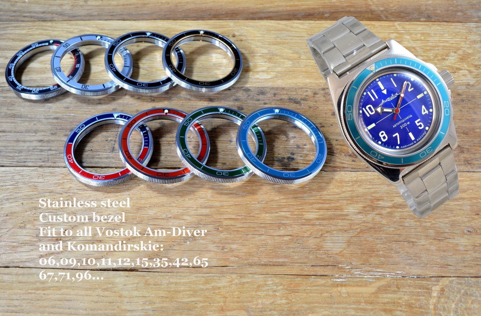 The Thorn Vostok Bezel Watch Custom Bezels Amphibia & - Etsy