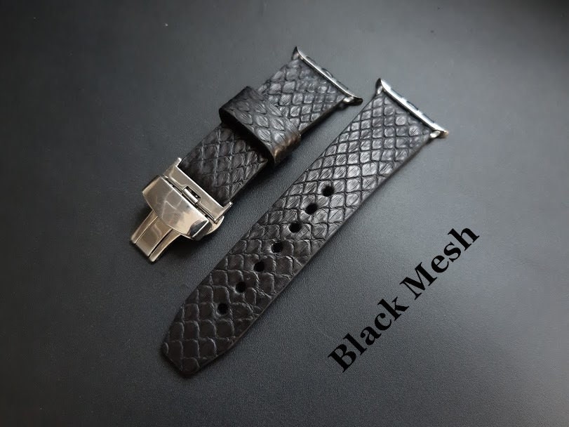 Apple Watch Strap Genuine Python Band Leather Watch Series | Etsy