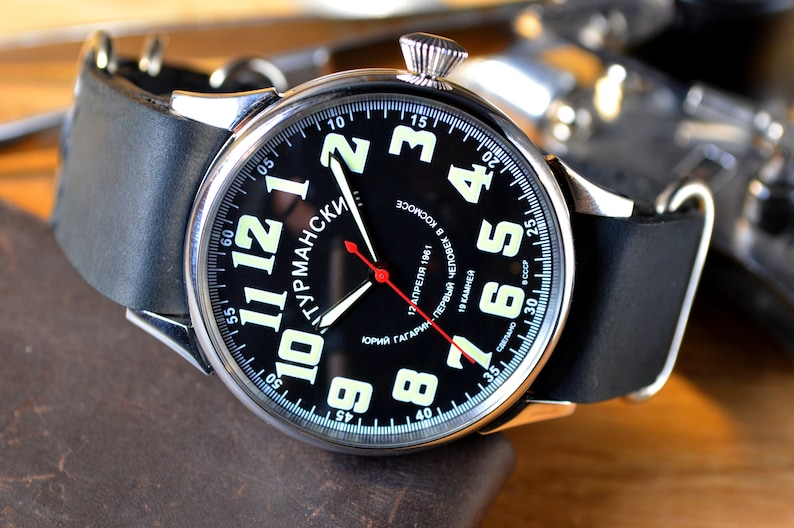 Raketa Watch Shturmanskie Gagarin Rocket Watch Mens - Etsy