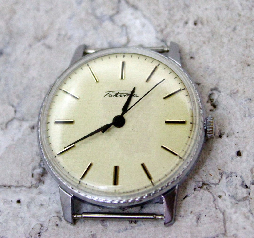 Men's Vintage Watch Rare Soviet Watch Ruby Jewels Watch Raketa Jeans ...