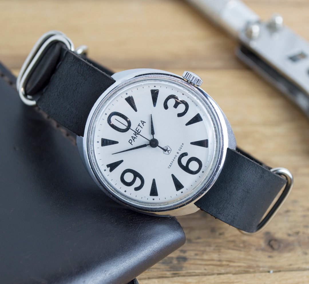 Men's Vintage Watch Raketa Zero Watch Soviet Watch Zero Watch Analog ...