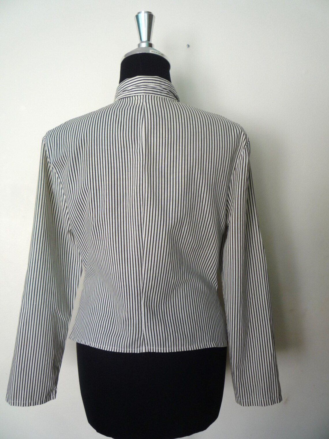 1980's British Striped Blouse - Etsy