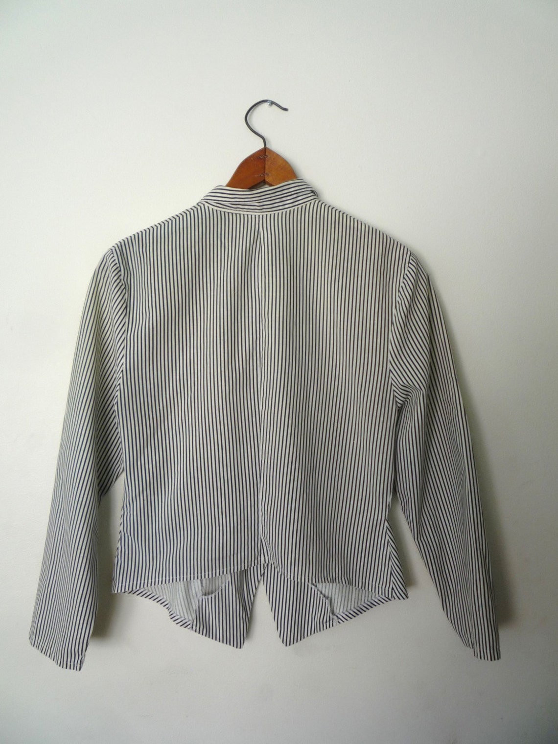 1980's British Striped Blouse - Etsy