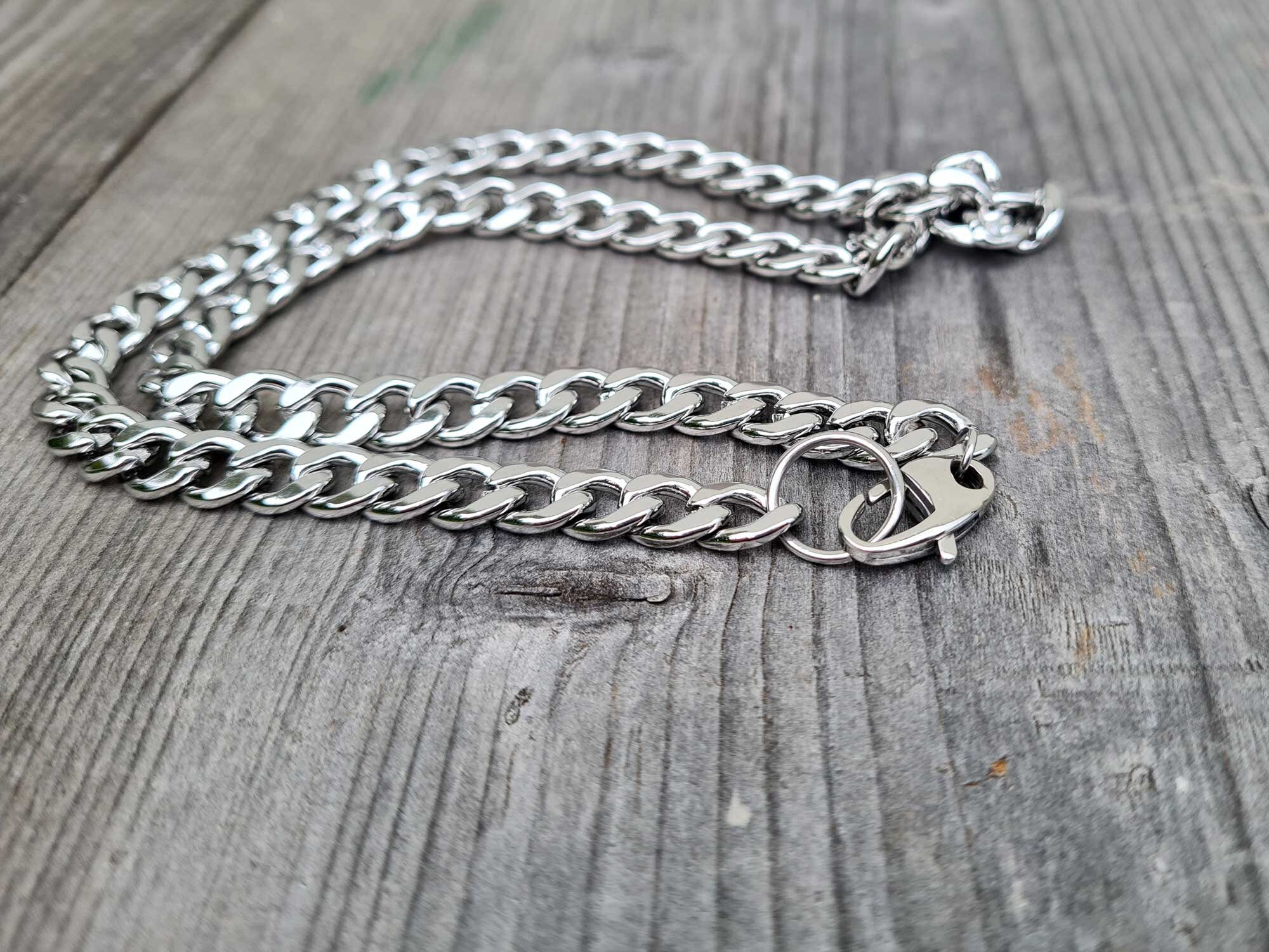 Mens Steel Necklace. Stainless Steel Necklace for Man. Stainless Steel ...