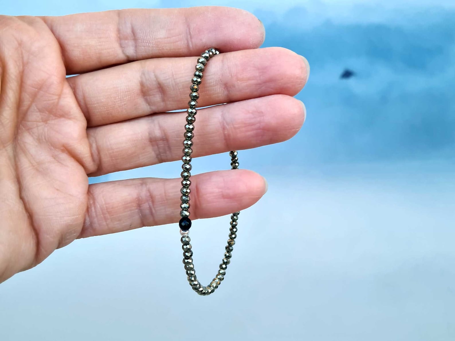 Pyrite Bracelet. Mens Gemstones Bracelet. Pyrite Bracelet for Man. Mens ...
