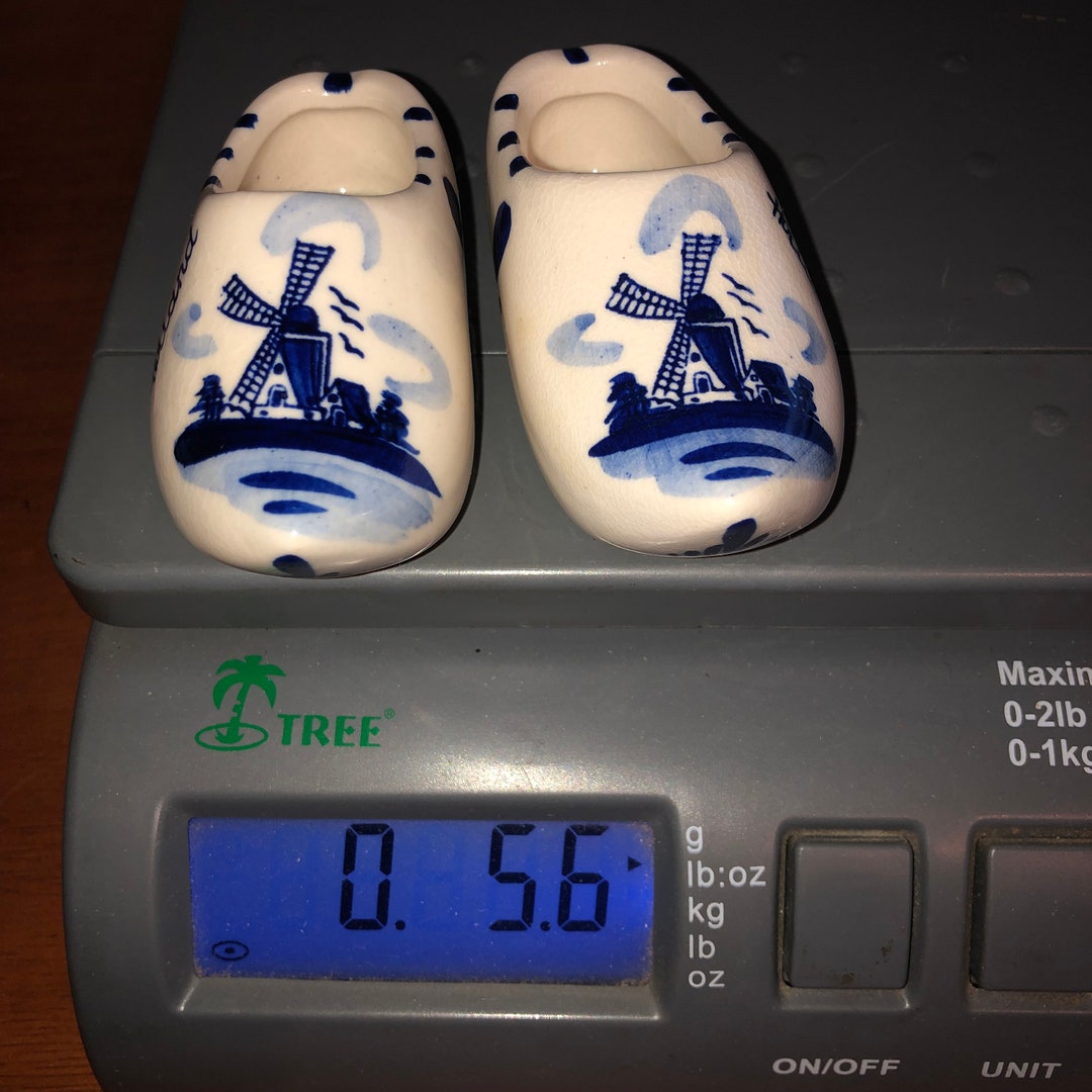 Vtg Pair Artist Signed Delft Blue Holland 3 1/2 Pottery Hand Painted ...