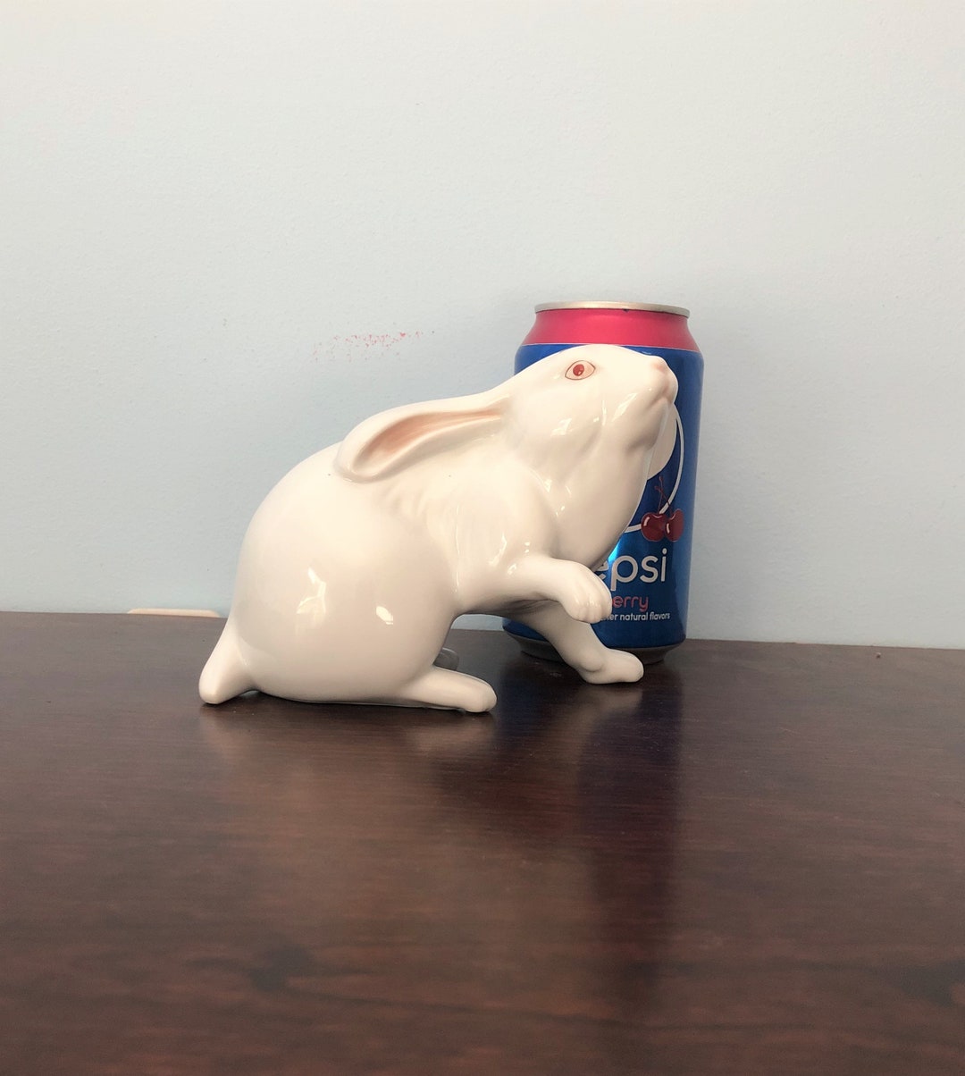 Vtg C 70s Herend Hungary Rabbit Figurine 10.5 Cm Paw up - Etsy