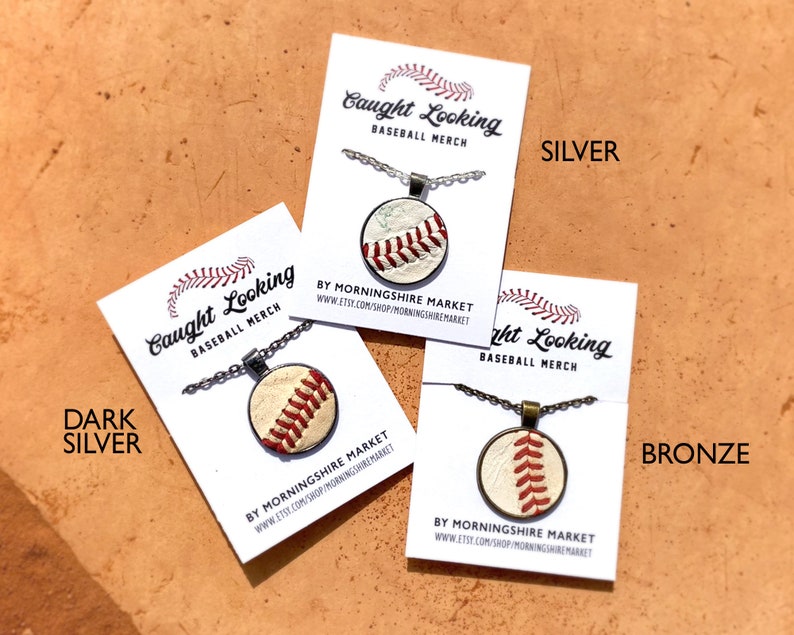Authentic Baseball Necklace With Seams / Laces - Real Baseball Jewelry ...