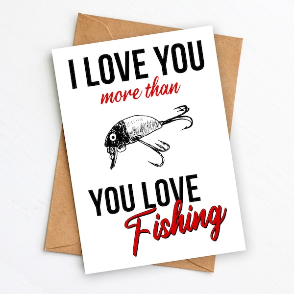 Fishing Anniversary Card - Etsy