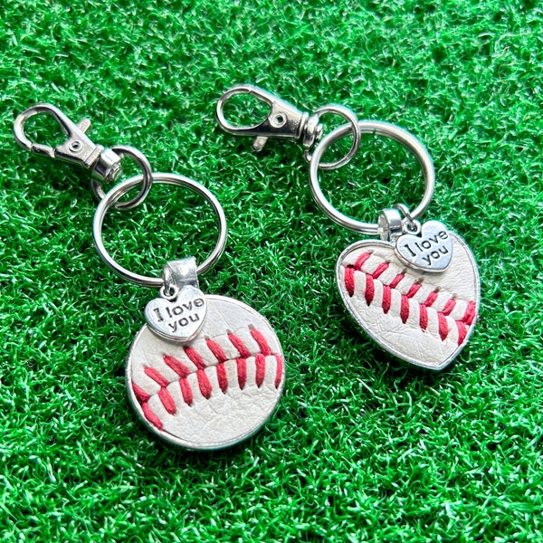 Baseball Keychain - Etsy