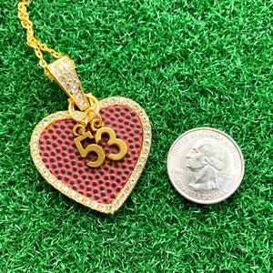 Gold BLING Authentic Football Necklace W/ Real Ball Real Football ...