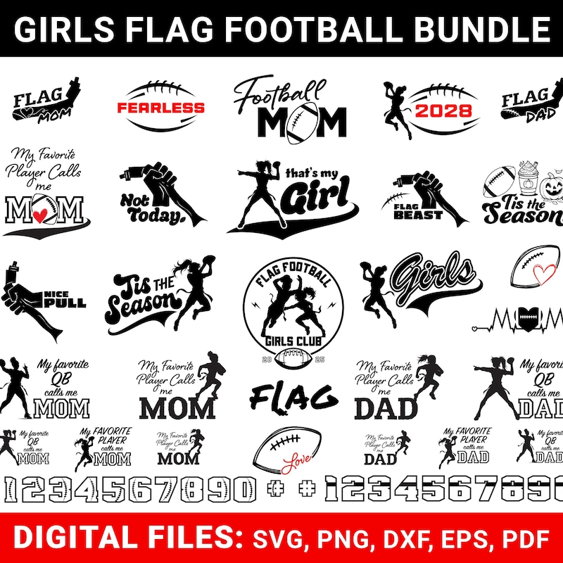 Nfl Flag Girls Football - Etsy