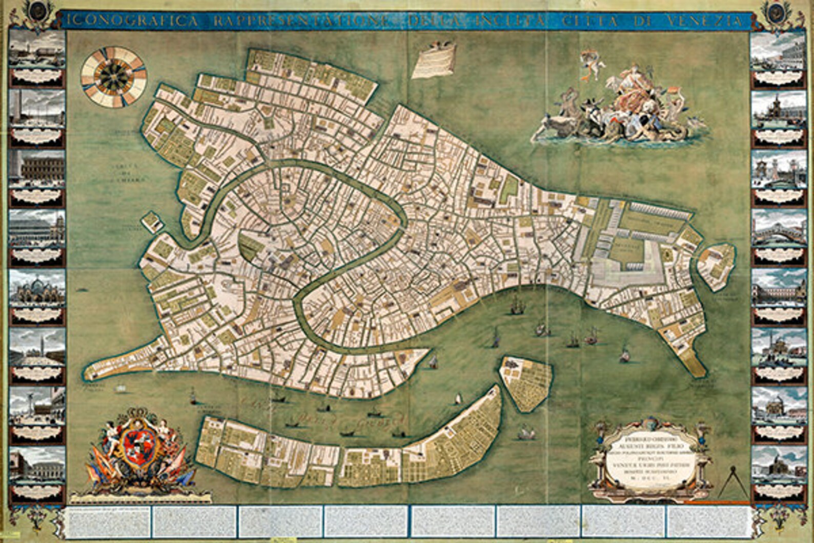 Plan of Venice - 1740 - SKU 0341 - Etsy