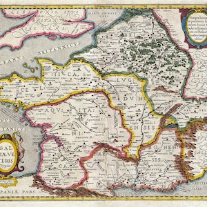 Map of France - Gaul in Antiquity - Geographicus Galliae - Jansson ...