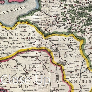 Map of France Gaul in Antiquity Geographicus Galliae Jansson 1657 SKU ...