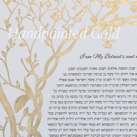 Eternity Tree Hand-painted Version Giclée Ketubah - Etsy