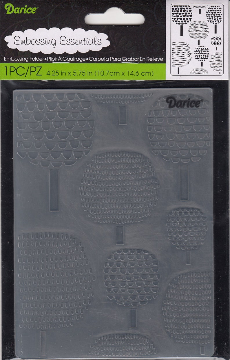 Dot Trees Background, Dotted Trees Darice Embossing Folder for Card ...