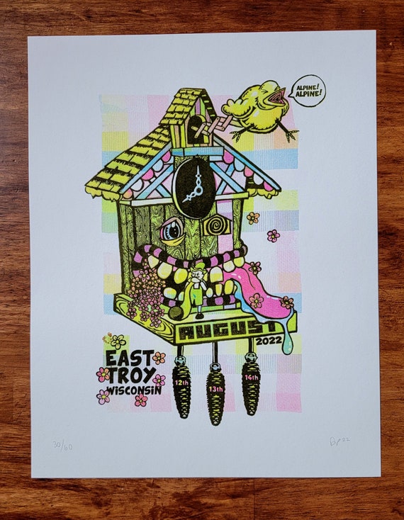 Cuckoo Clock CMYK Poster Show Edition - Etsy
