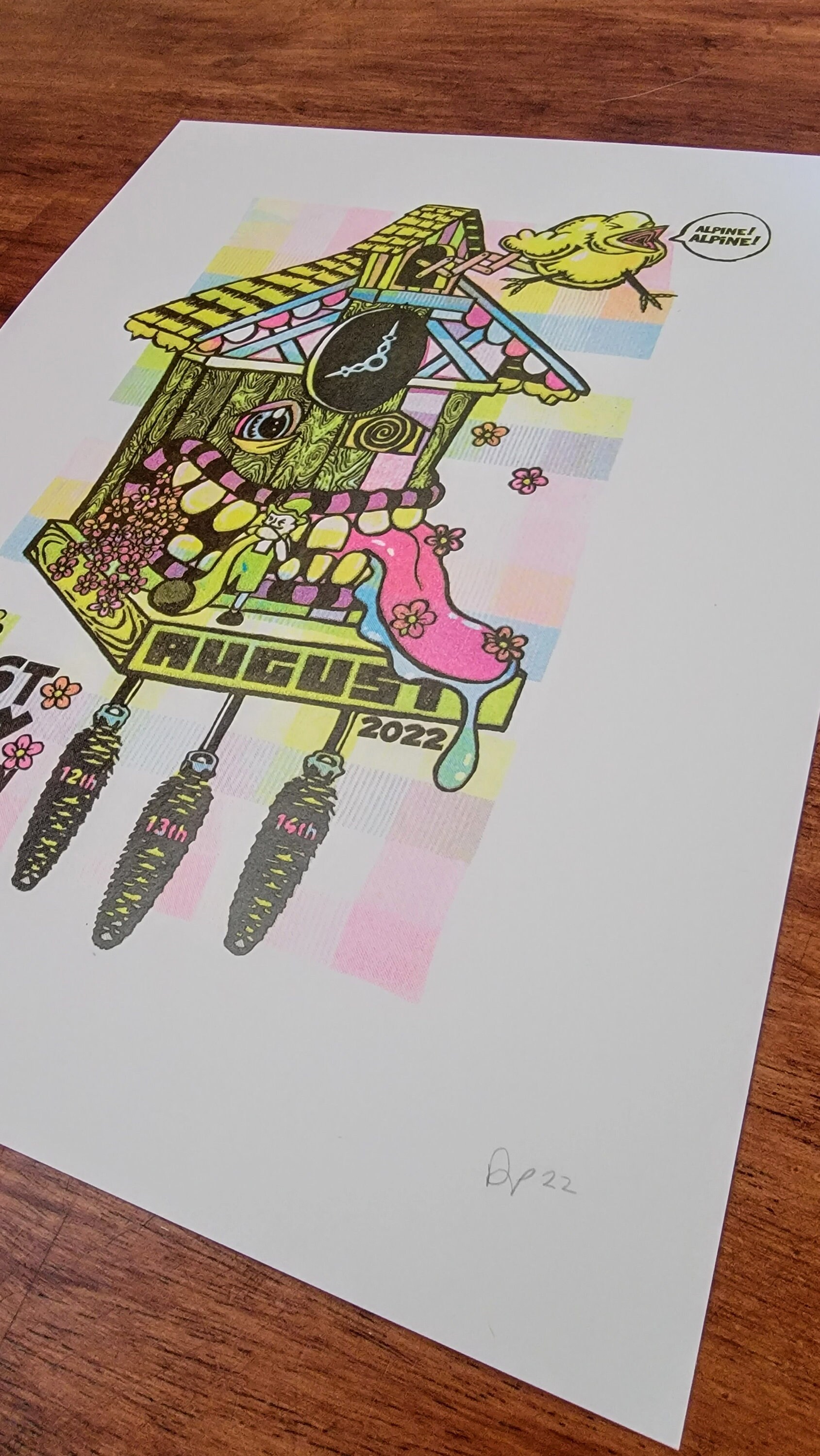 Cuckoo Clock CMYK Poster ( Show Edition) - Etsy