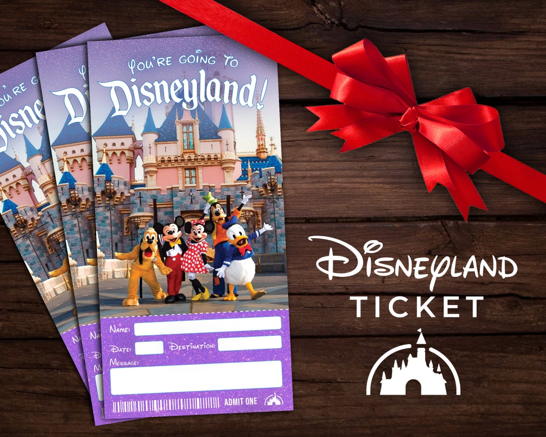 Disneyland Ticket - Etsy