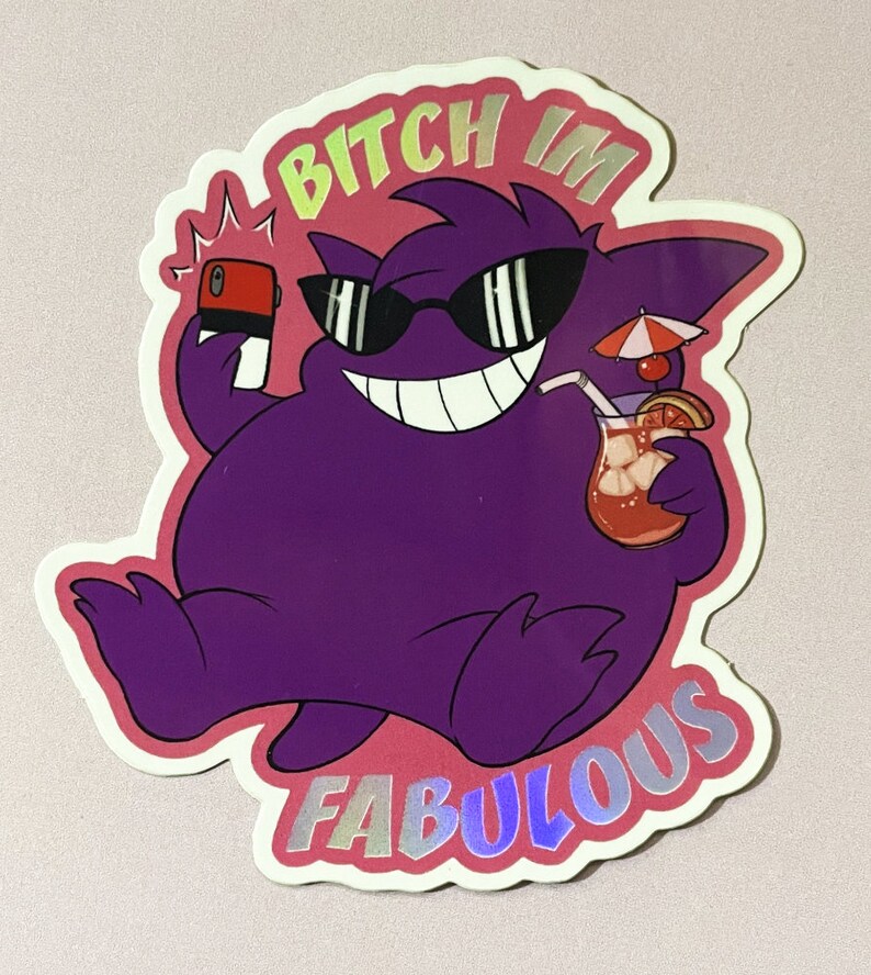Fabulous Gengar Sticker - Etsy