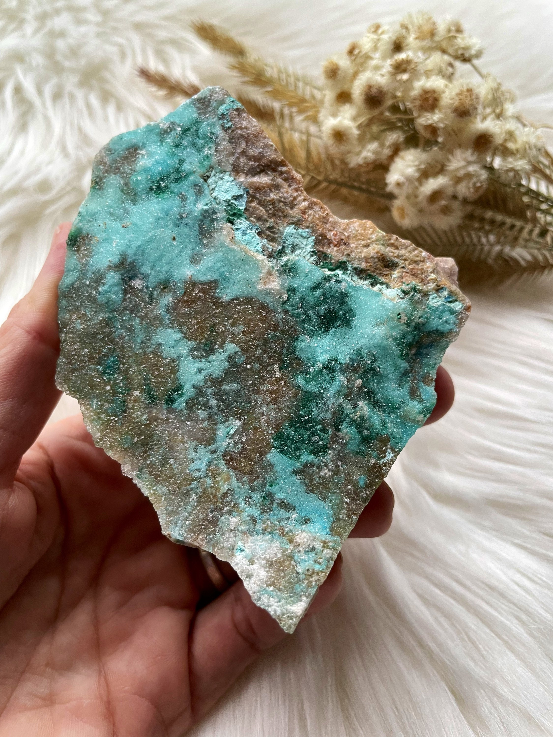 Chrysocolla Drusy Jewelry