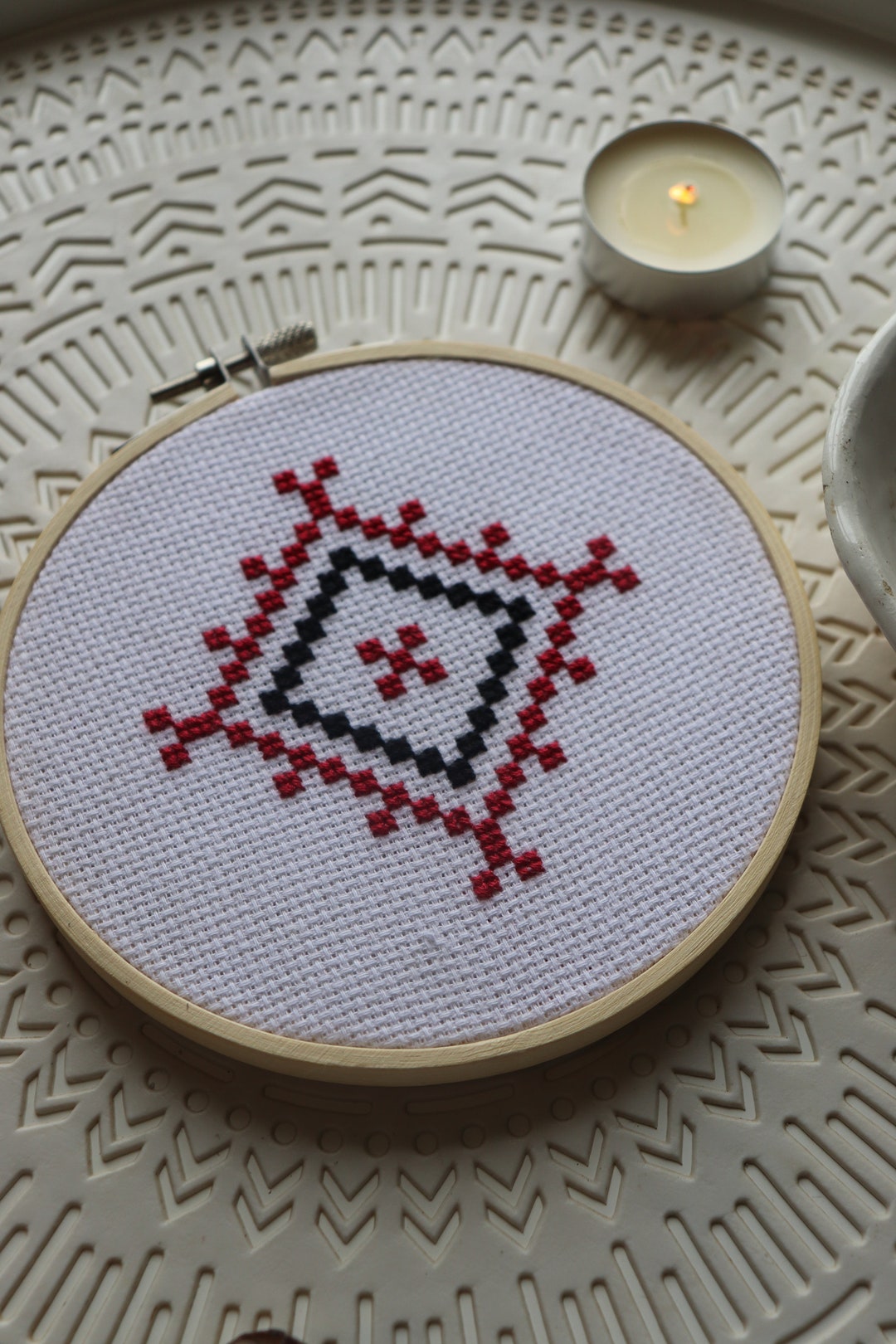Slavic Cross Stitch Embroidery Art, Bereginya Slavic Symbol of ...